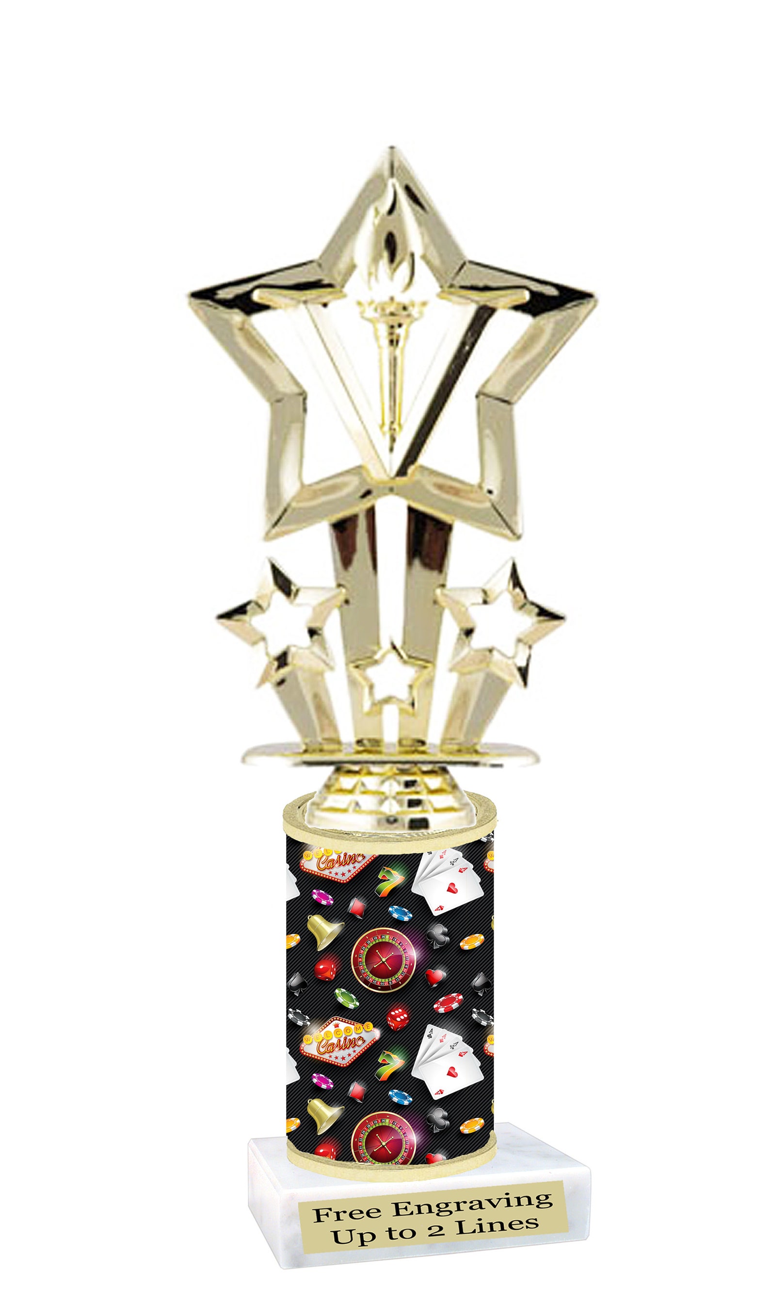 Casino Theme Trophy. Great Trophy for Your Next Family Game Night ...