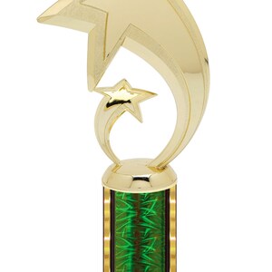 Gold Star Trophy With Choice of Column Color. Great for Any Team ...