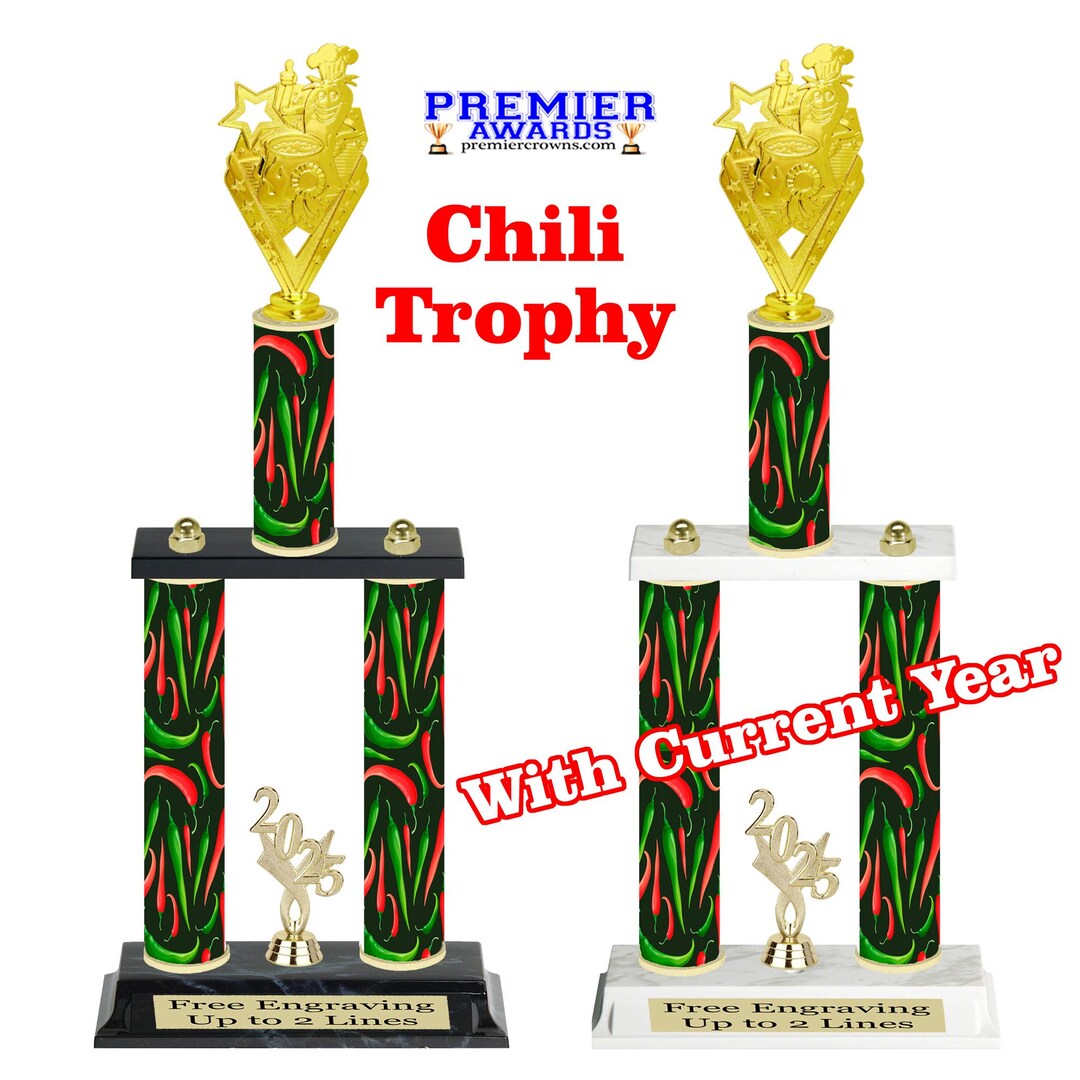 Chili Themed 2-column Trophy. A Special Award for That Special Event ...