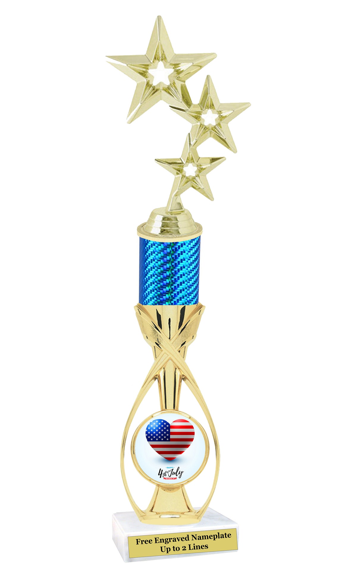 Patriotic 4th of July Trophy. 14 Tall. Show off Your - Etsy