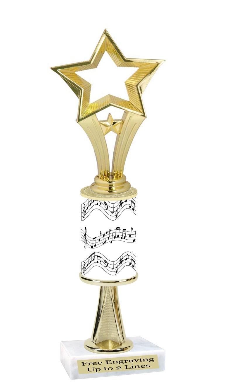 Karaoke - Music Theme Trophy With Choice of Figure. Numerous Trophy ...