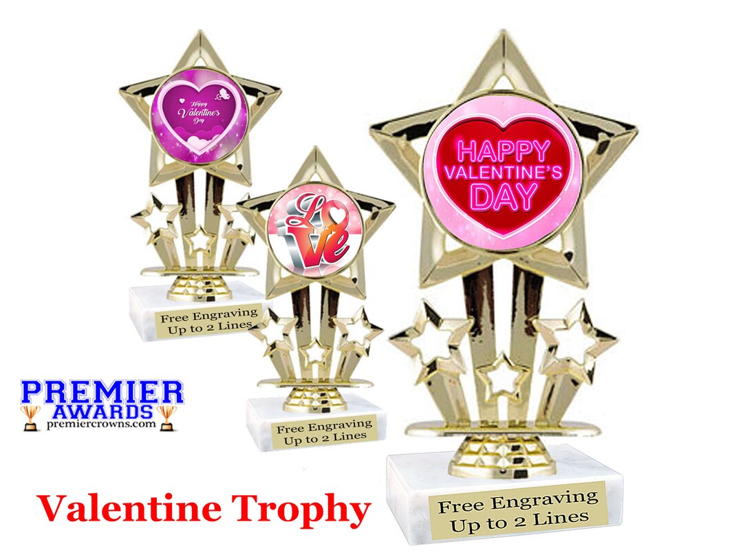 Valentine Theme Trophy. Great Trophy for Your Valentine Theme Events ...