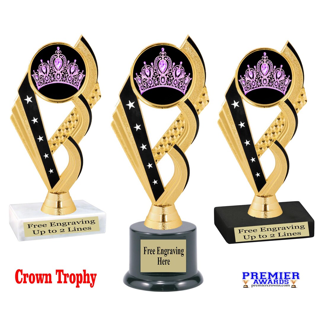 Great Crown Themed Trophy for Your Pageant, Contests, Events or Your ...