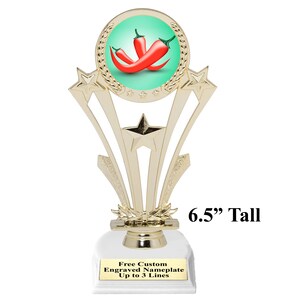 Chili - Salsa - BBQ Trophy. Choice of Artwork. Great Trophy for Cook ...