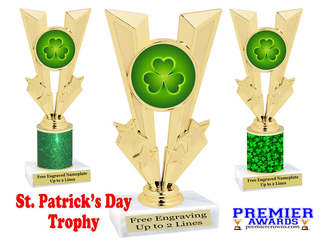St. Patrick's Day Trophy. Great Award for Events | Etsy