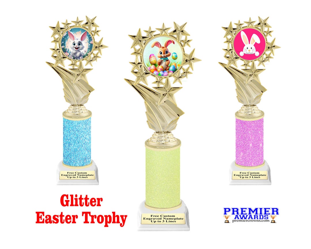 Glitter Easter Trophy. Great for All of Your Easter Events, Contests ...