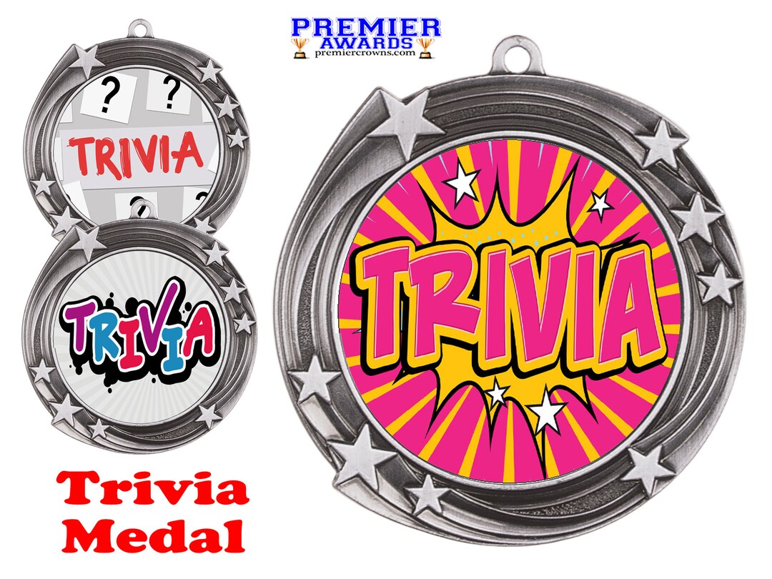 Trivia Medal. Great Trophy for Your Next Family Game Night And/or ...