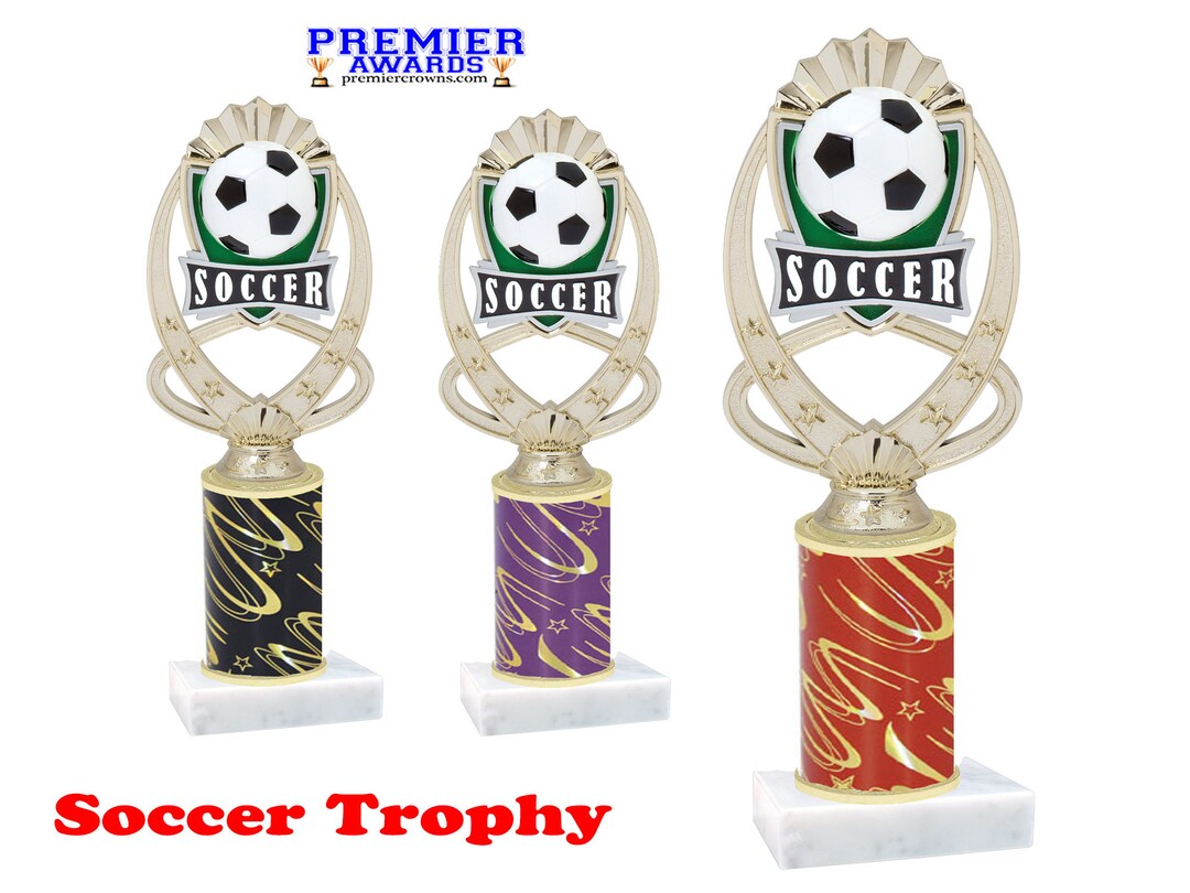 Soccer Trophy With Choice of Column Color. Numerous Trophy Heights ...