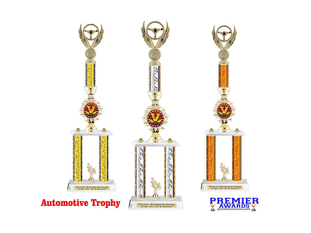 A Special 2-column Trophy That is Great for Car Shows, Contests, Car ...