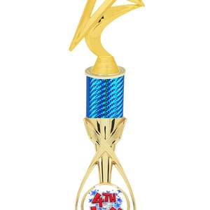 Patriotic 4th of July Trophy. 14 Tall. Show off Your Patriotic Spirit ...