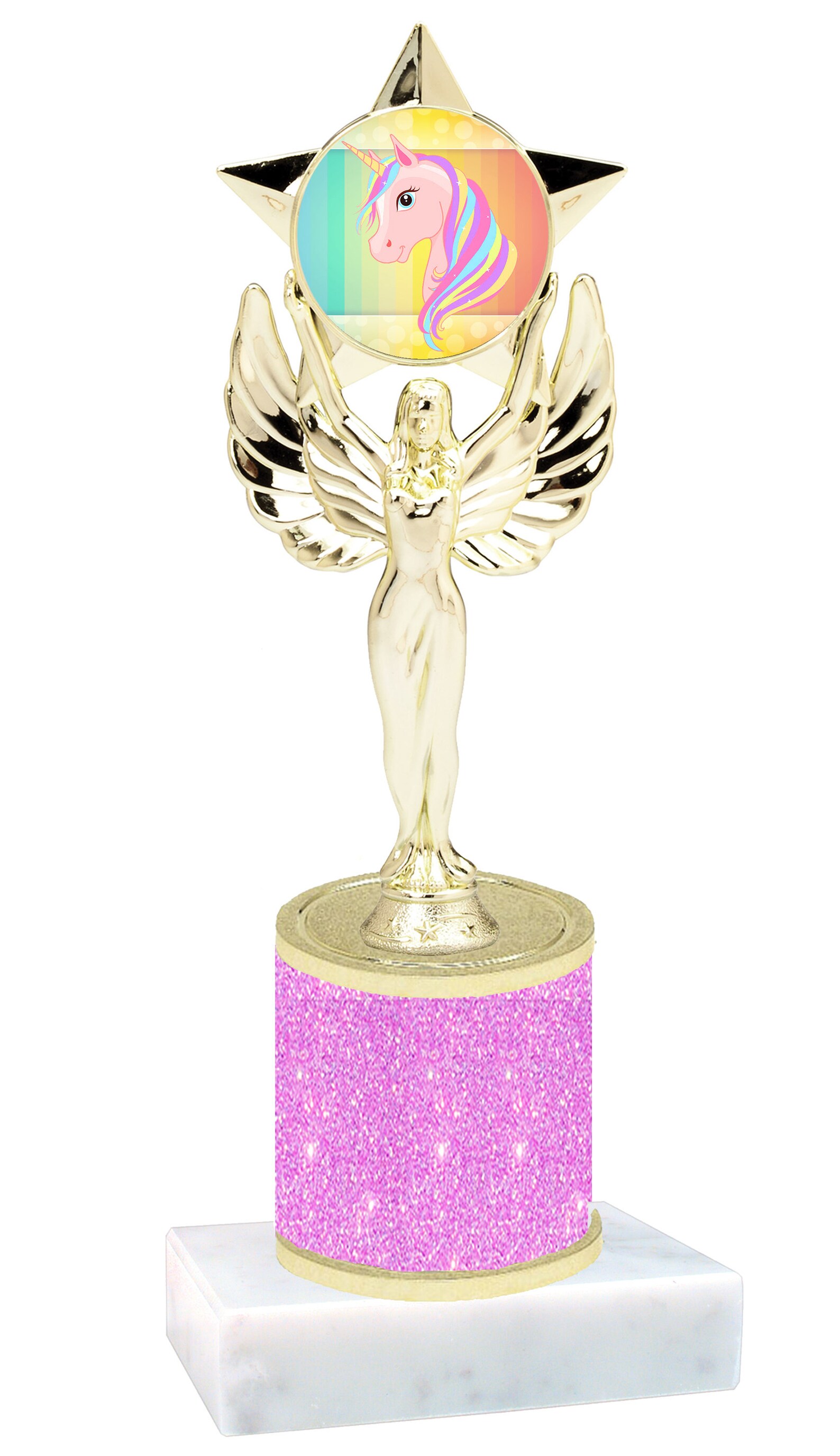 Unicorn Theme Trophy With Numerous Trophy Heights Available. - Etsy