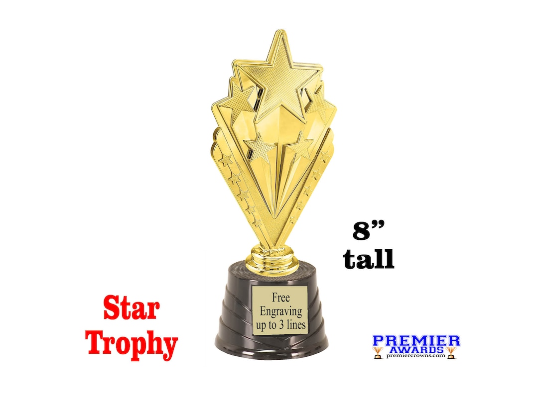 Gold Star Trophy. Perfect for Any Event, Contest, Pageant or Just for ...