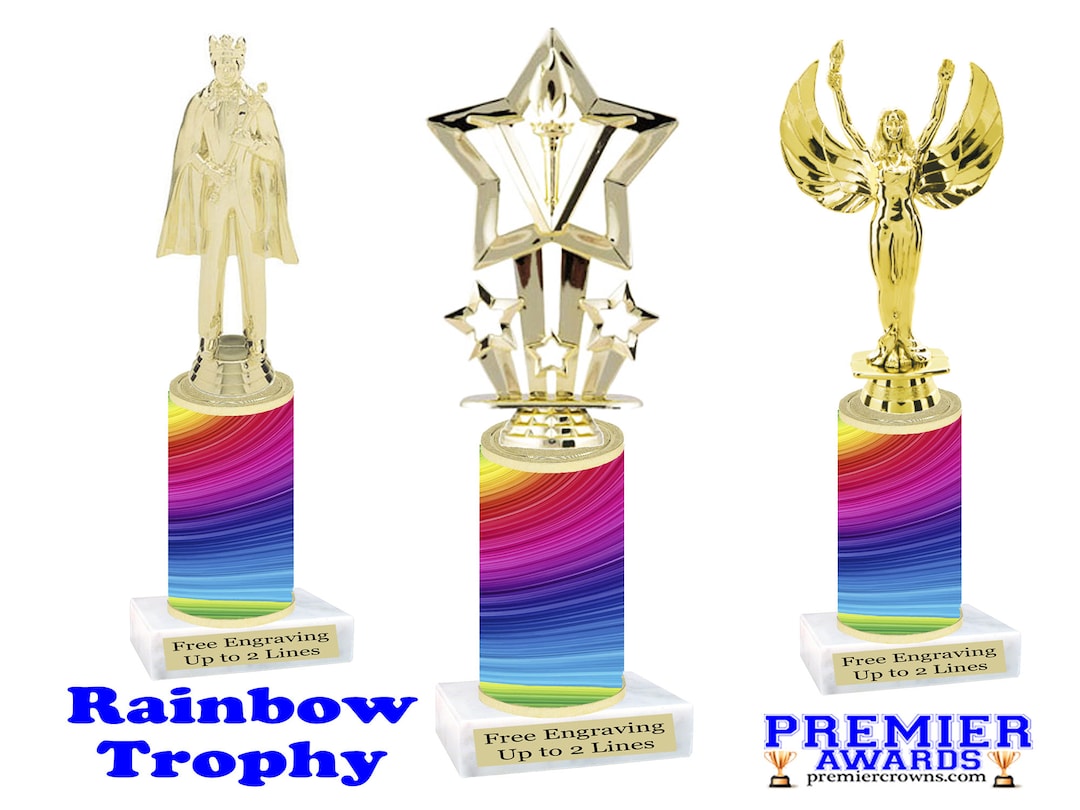 Rainbow Trophy. Great Trophy for Any Event, Competition, Party, Parade ...