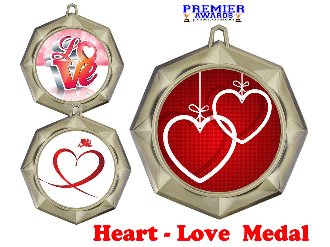 Valentine - Heart - Love Medal. Great Medal for the Sweetheart in Your ...