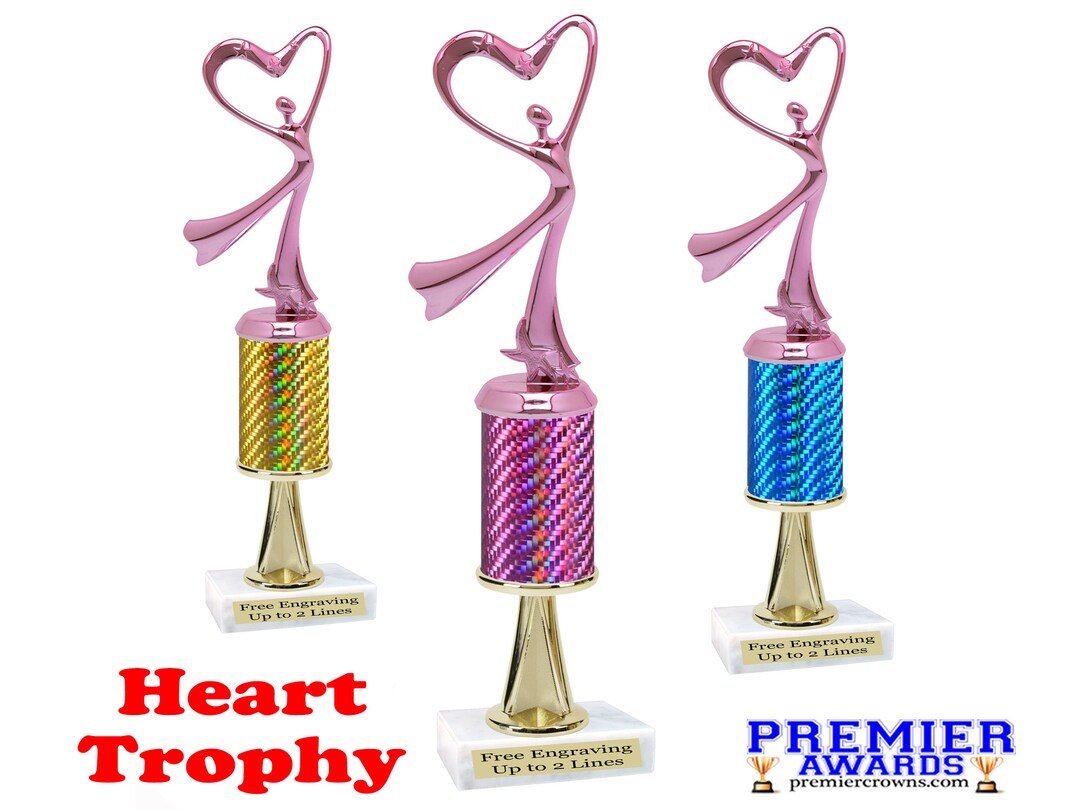 Heart Trophy. Great Trophy for Any Event, Competition, Party, Pageant ...
