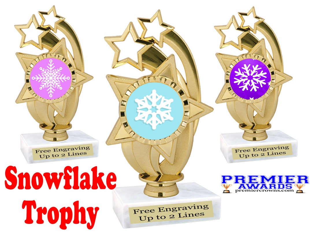 Winter Theme Trophy . This Snowflake Theme Trophy Will Be Perfect for ...