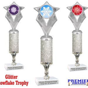 Snowflake Trophy. Great Trophy for Your Holiday Events, Santa Runs ...