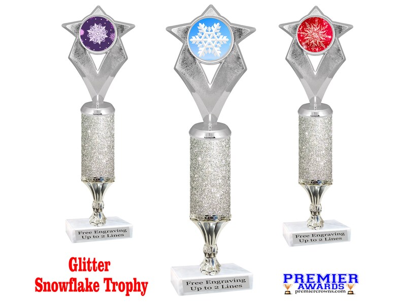 Snowflake Trophy. Great Trophy for Your Holiday Events, Santa Runs ...
