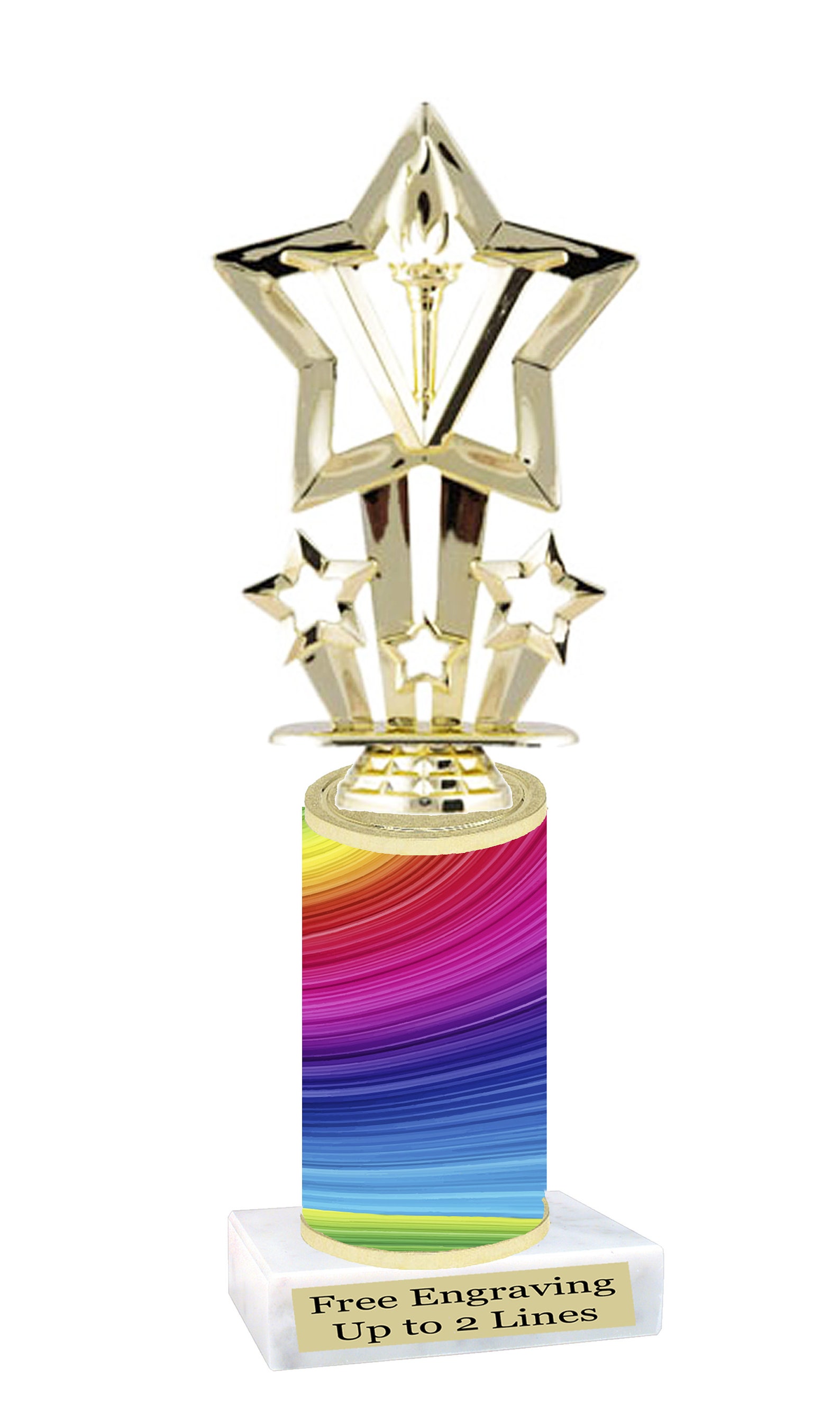 Rainbow Trophy. Great Trophy for Any Event Competition - Etsy
