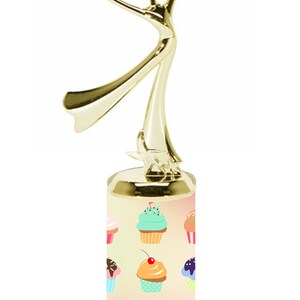 Cupcake Theme Trophy With Choice of Figure. Numerous Trophy Heights ...