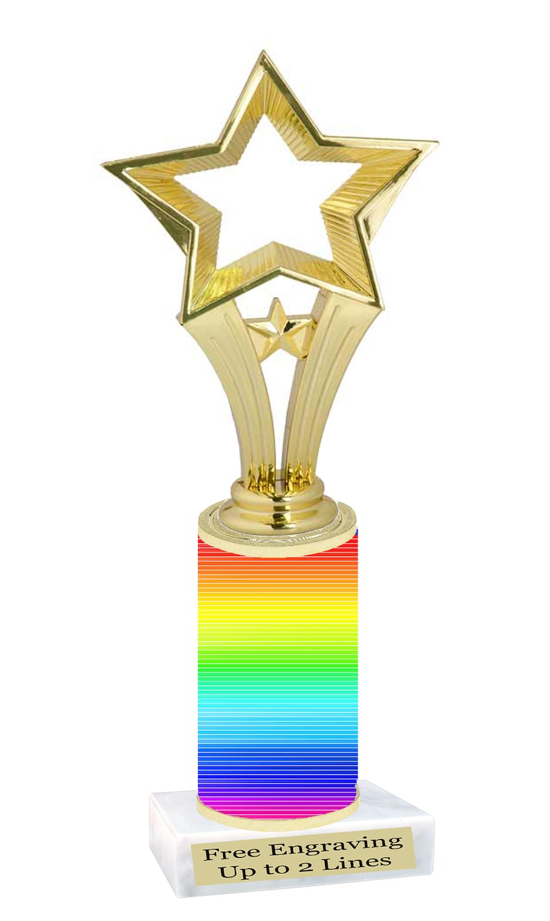 Rainbow Trophy. Great Trophy for Any Event, Competition, Party, Parade ...