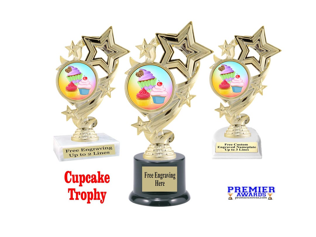 Cupcake Themed Trophy. Great for Baking Contests, Cupcake Wars, Eating ...