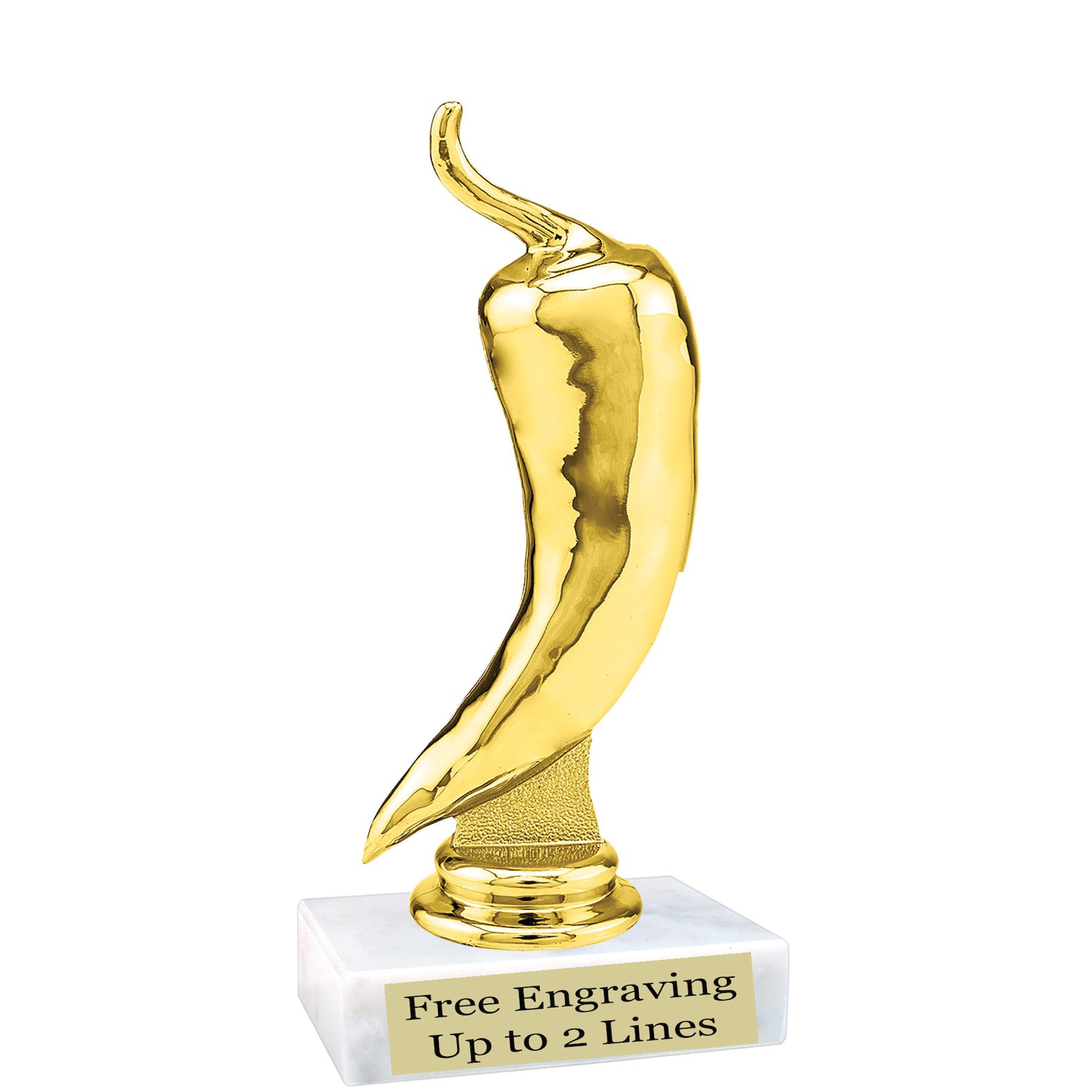 Chili Pepper Trophy. 5" Tall With Choice of Finish. Great Trophy for ...