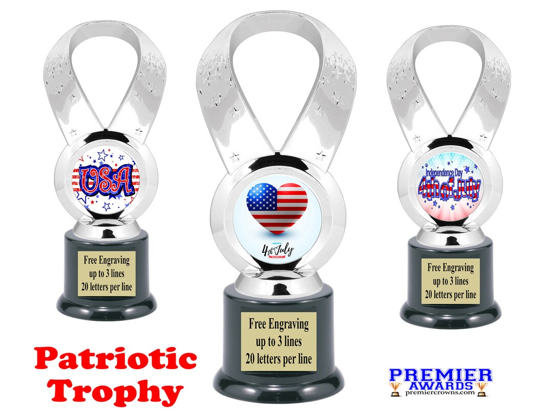Patriotic 4th of July Trophy. Show off Your Patriotic Spirit at Your ...
