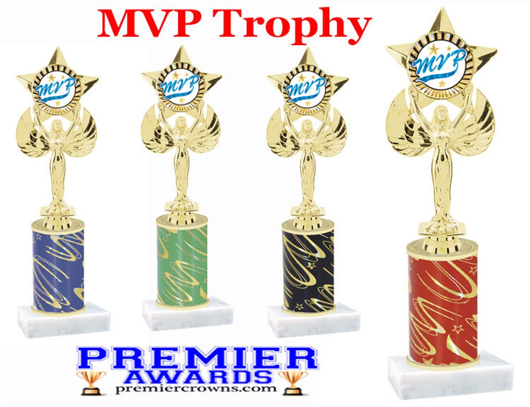 Star Trophy With MVP Mylar Insert and Choice of Column Color. Numerous ...