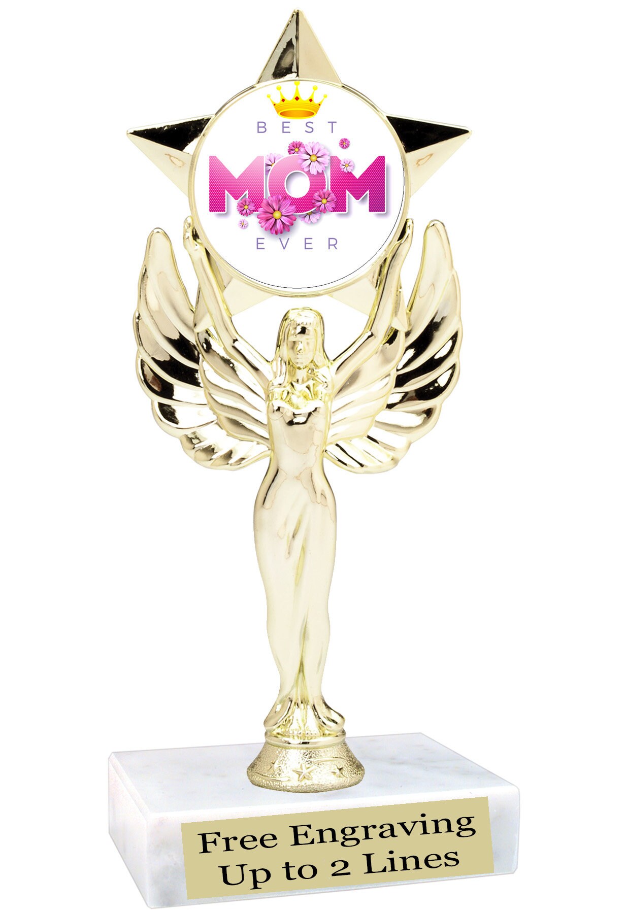 Super Mom - Best Mom Theme Trophy. 6" Tall Trophy With Choice of Art ...