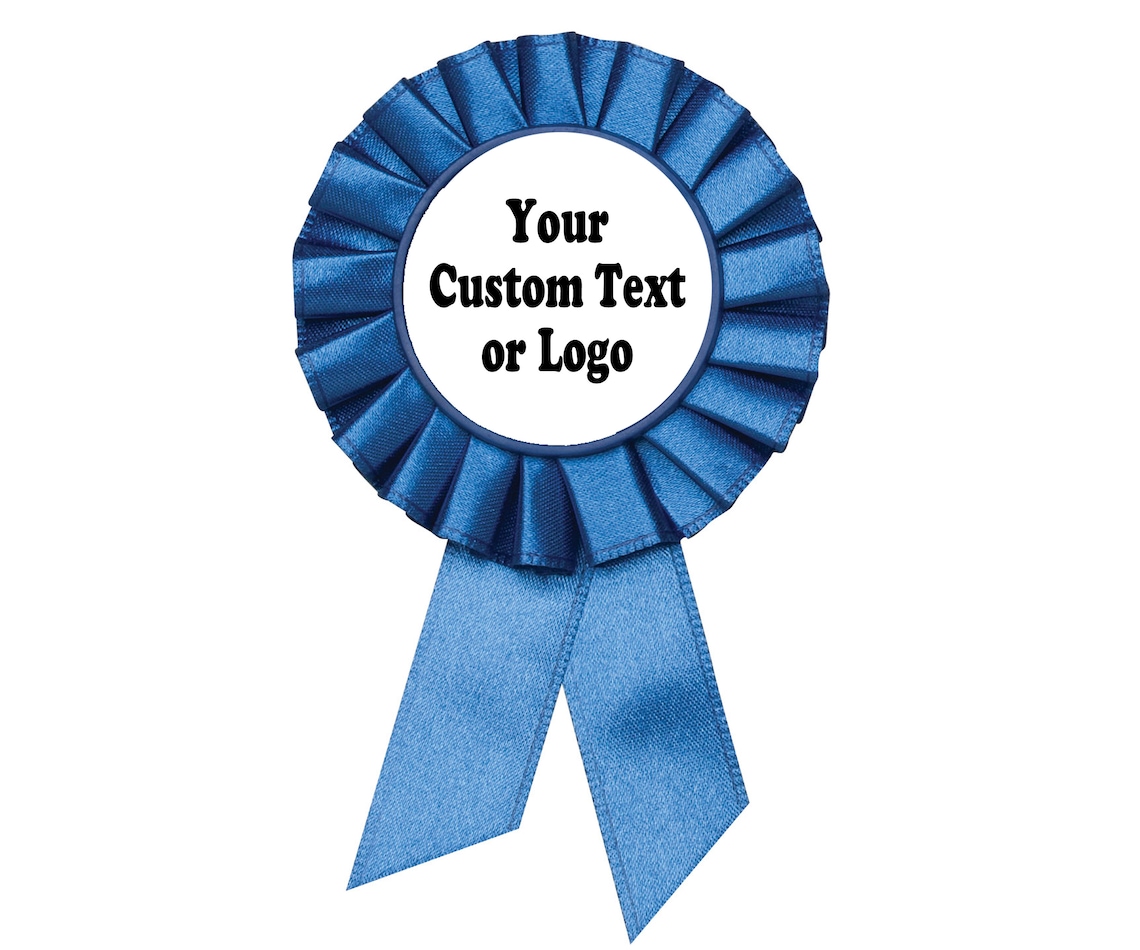 Rosette Custom Rosette With Either Your Logo or Custom Text. | Etsy