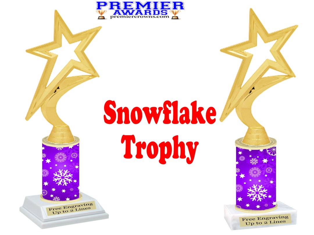 Winter Theme Trophy . This Snowflake Theme Trophy Will Be - Etsy