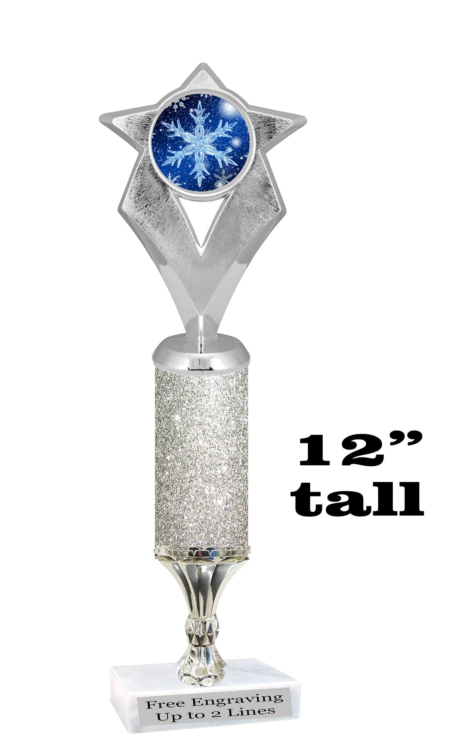 Snowflake Trophy. Great Trophy for Your Holiday Events, Santa Runs ...
