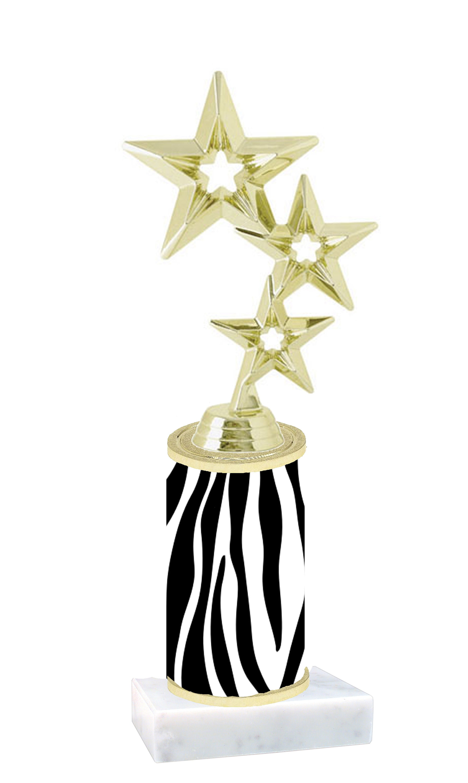 Animal Print trophy with choice of figure. Numerous trophy | Etsy