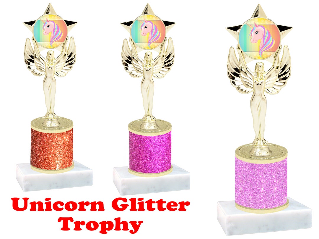 Unicorn Theme Trophy With Numerous Trophy Heights Available. Choice of ...