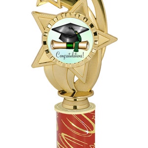 Graduation Theme Trophy. Great Award to Celebrate Their Accomplishments ...