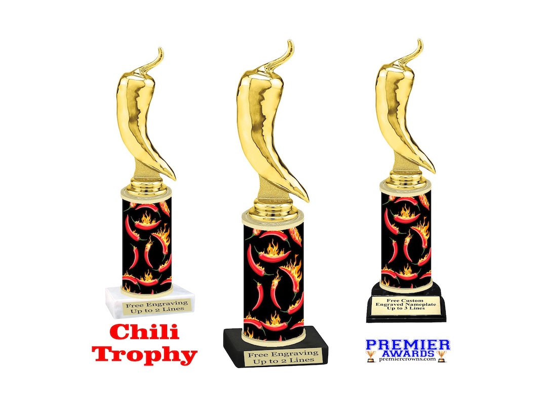 Chili Pepper Trophy. Great for Your Chili Cookoffs, Eating Contests ...