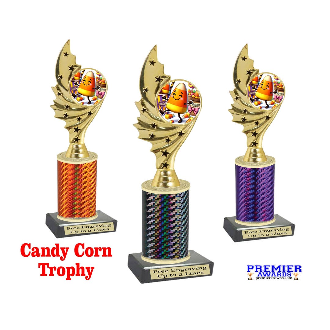 Candy Corn Halloween Trophy. Great Award for Your Halloween Events ...