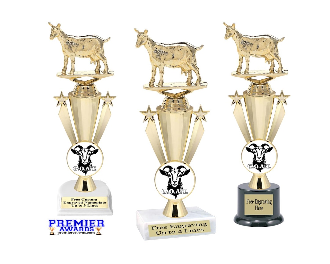 GOAT Trophy. Greatest of All Time Achievement for Students, Athletes ...