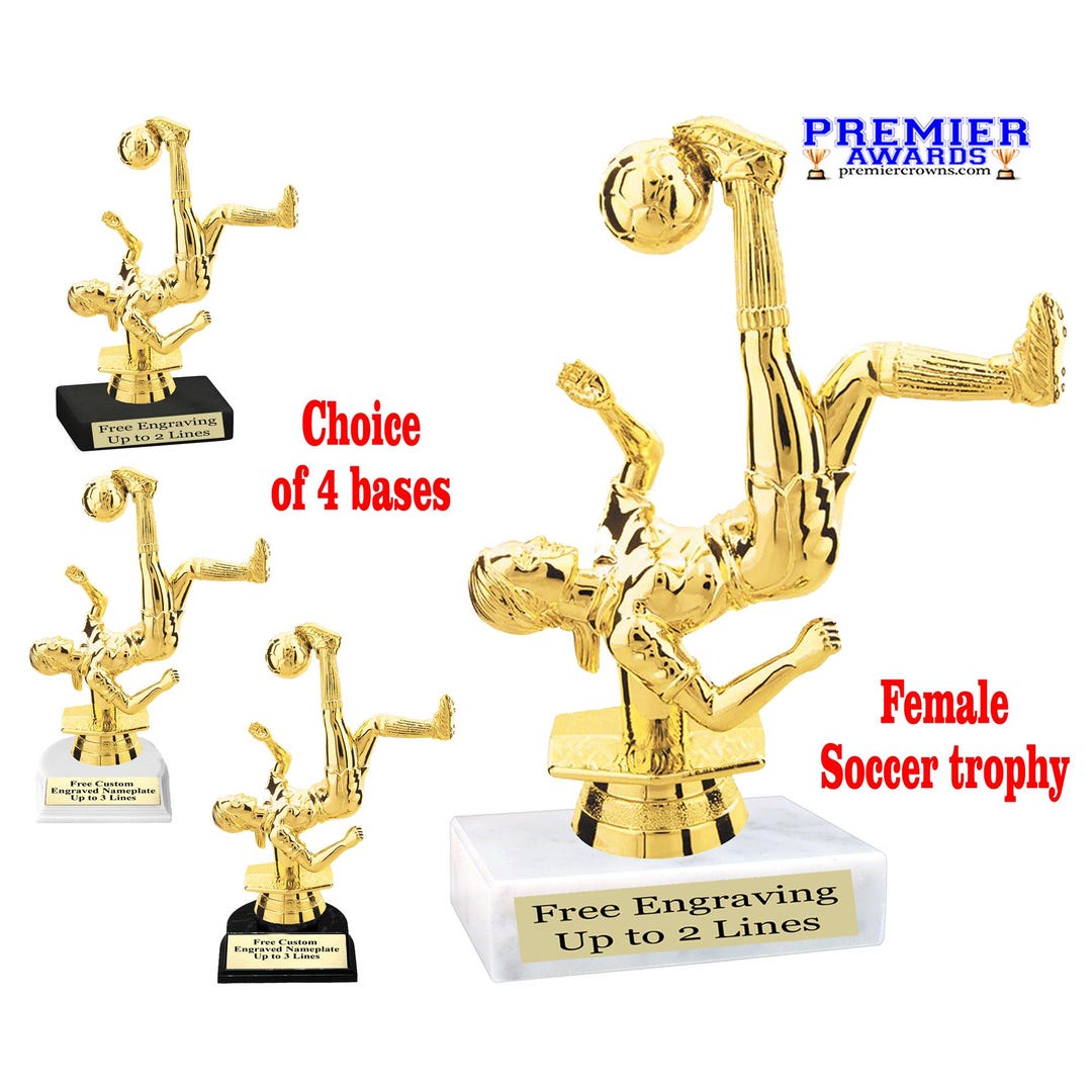 Female Soccer Trophy. Great Award for Sports Leagues, Recreational ...