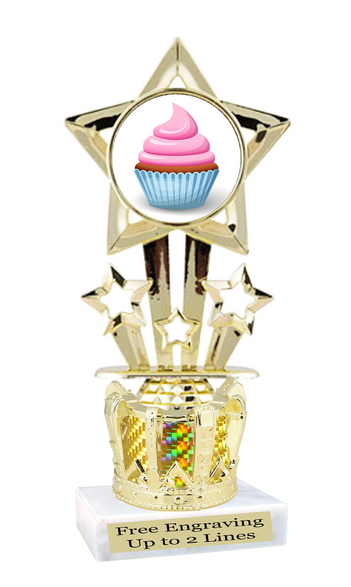 Cupcake theme trophy. Great award for your Cupcake Wars | Etsy