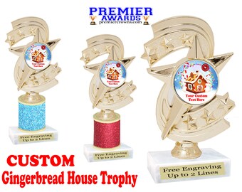 Custom Gingerbread House Trophy - Etsy