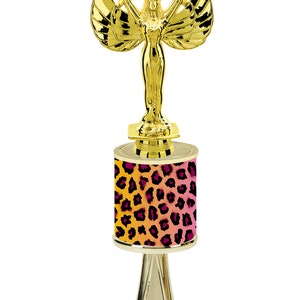 Animal Print Theme Trophy With Numerous Trophy Heights Available ...