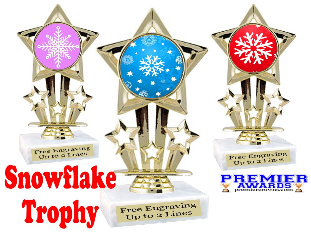 Winter Theme Trophy . This Snowflake Theme Trophy Will Be Perfect for ...