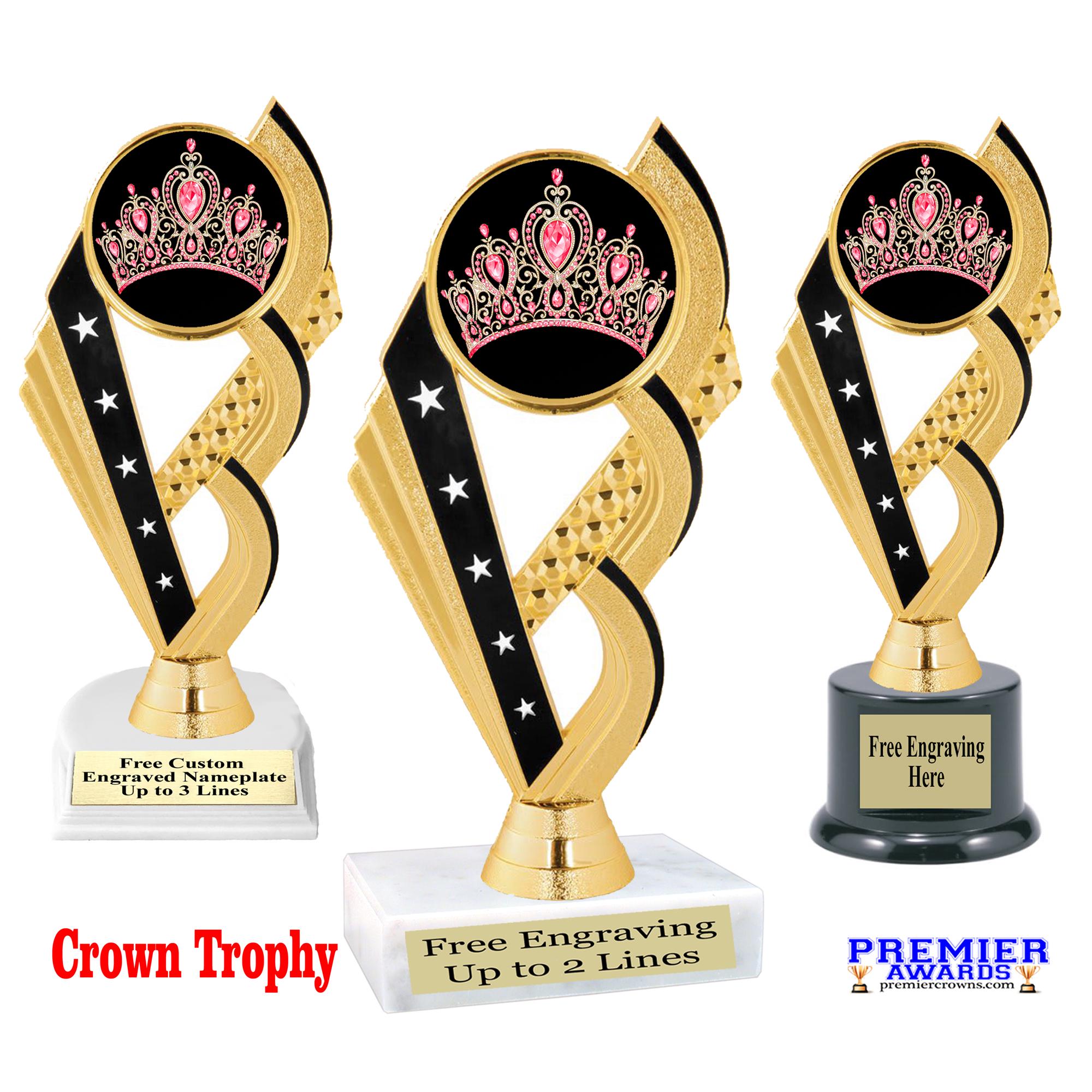 Great Crown Themed Trophy for Your Pageant, Contests, Events or Your ...