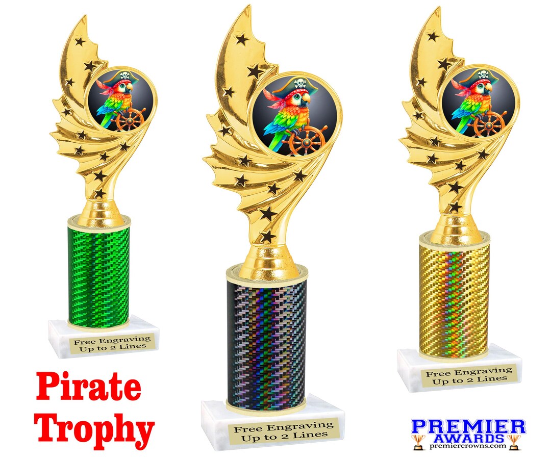 Cute Pirate Trophy for Any Themed Event, Contest, Competition or as a ...