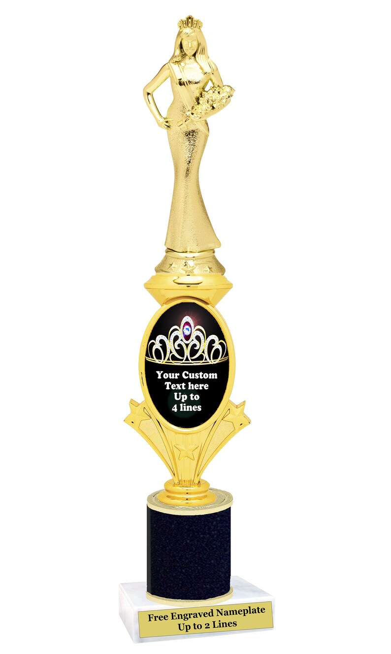 Queen Trophy. Customize Artwork! Great for Pageants, Recitals, Schools ...
