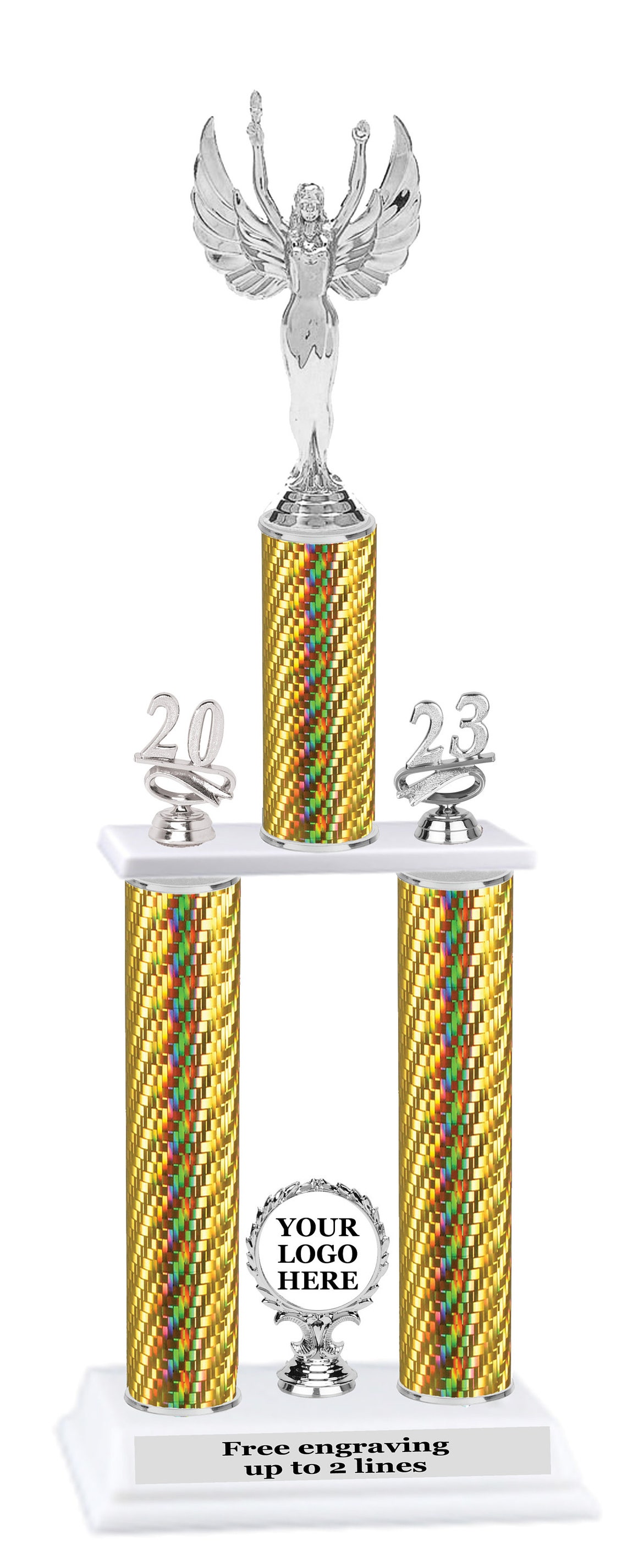 Custom 2-column Trophy. Available in 3 Trophy Heights & Choice of ...