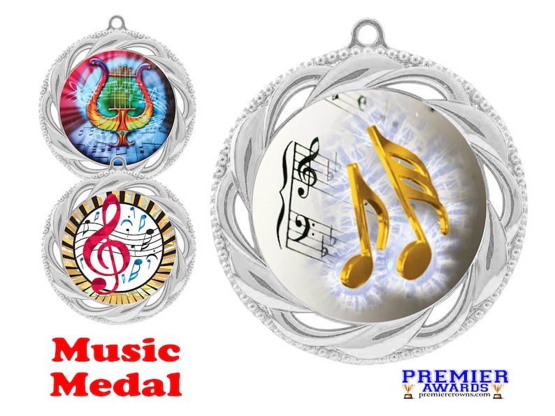 Music Theme Medal. Great Award for Schools, Contests, Competitions ...