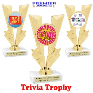 Trivia Trophy. Great Trophy for Your Next Family Game Night And/or ...